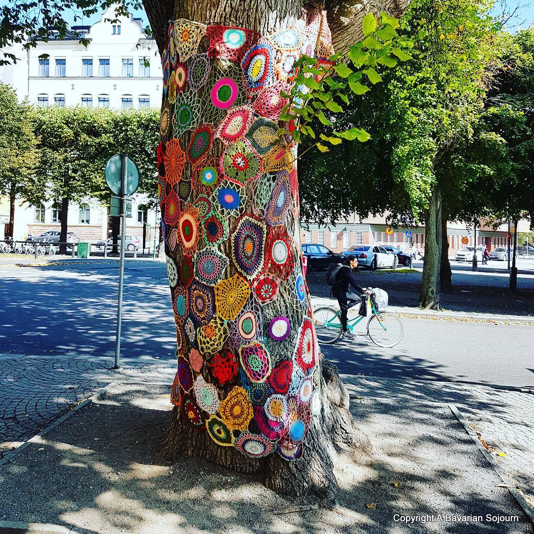 Sunday Photo - Knitted Tree - A Bavarian Sojourn